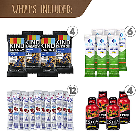 Snack Box Pros Energy Boost Snack Box Box Of 60 Pieces - Office Depot