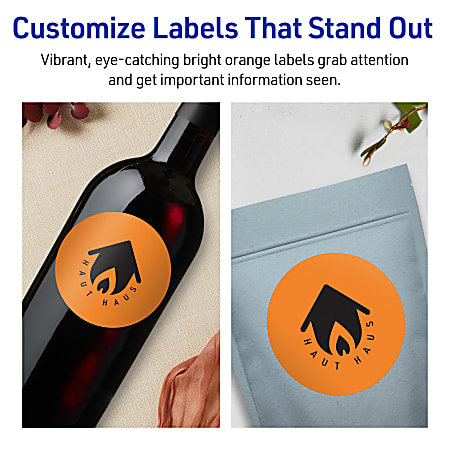 Avery Print To The Edge Labels With Sure Feed Technology And Easy Peel ...