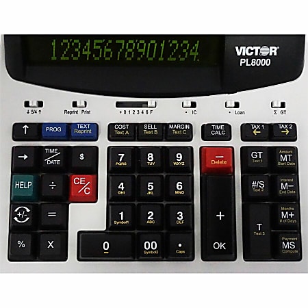 Victor PL8000 Heavy Duty Commercial Thermal Printing Calculator With ...