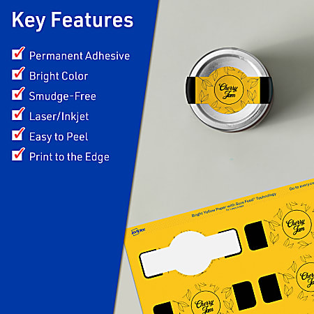 Avery Print To The Edge Labels With Sure Feed Technology 94122 BYP80 ...