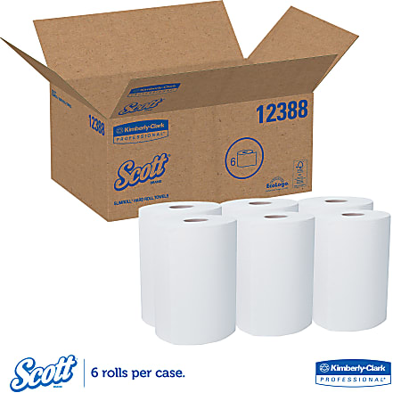 Scott Slimroll 1 Ply Paper Towels 70percent Recycled Pack Of 6 Rolls ...