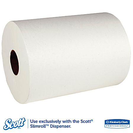 Scott Slimroll 1 Ply Paper Towels 70percent Recycled Pack Of 6 Rolls ...