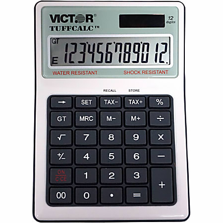 Victor TUFFCALC Desktop Calculator White - Office Depot