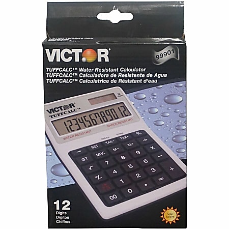 Victor TUFFCALC Desktop Calculator White - Office Depot