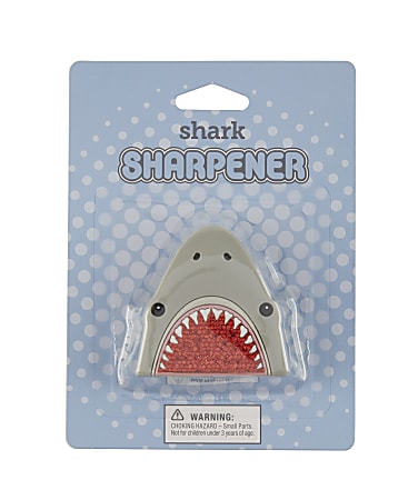 Office Depot Brand Fun Shaped 2 Hole Manual Pencil Sharpener Shark Gray ...