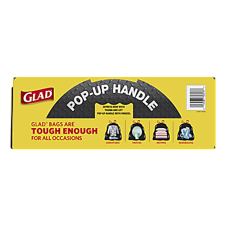 Glad Drawstring Trash Bags 30 Gallons Black Box Of 90 - Office Depot
