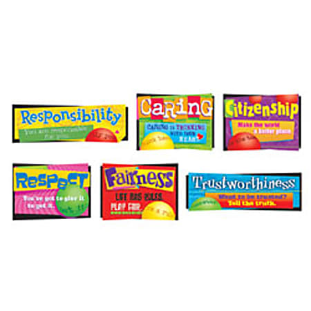 Trend Character Education Bulletin Board Set Set Of 6 - Office Depot