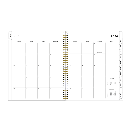 Planning Calendar AG Multi Color Smoke PP 8.5x11 AY26 27 - Office Depot