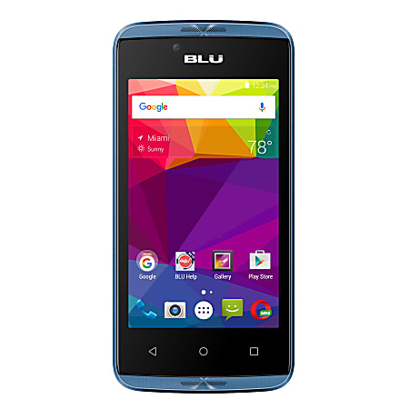 BLU Energy Diamond Mini Cell Phone Blue PBN201050 - Office Depot
