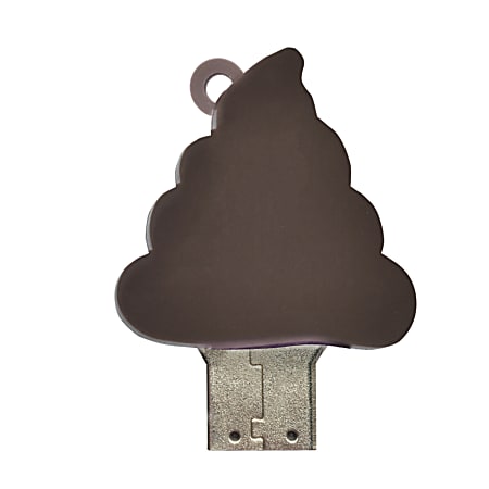 Digital Energy World USB 2.0 Flash Drive 16GB Poop DEX8 1053 - Office Depot