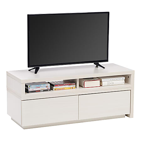 IRIS Expanding Media Stand 16 316 H x 39 38 W x 15 516 D Off White ...