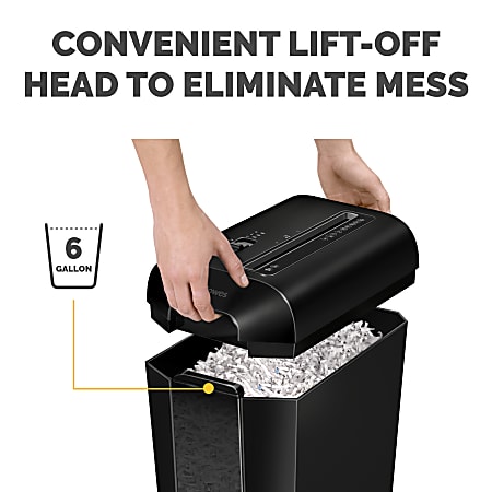 Fellowes Powershred LX65 10 Sheet Cross Cut Deskside Paper Shredder ...