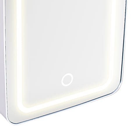 MEMOREX 0.8 Cu. Ft. 9 Can Beautylighted Mini Mirror Fridge White ...