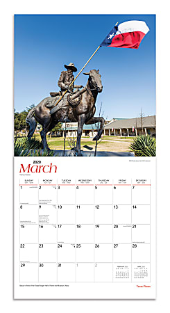 Brown Trout Monthly Wall Calendar Texas Places 24 x 12 January To ...