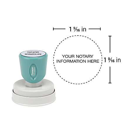 Custom ECO GREEN Xstamper Pre Inked Notary Stamp N53 52percent Recycled ...