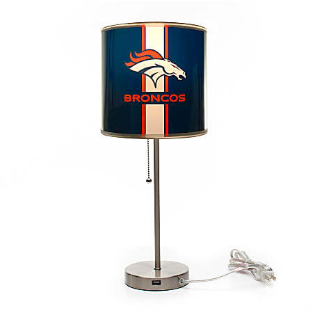 Imperial NFL Table Accent Lamp 8 W Denver Broncos - Office Depot