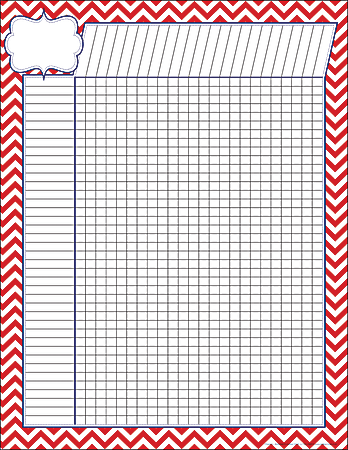 Barker Creek Chart And Accent Set 19 x 13 14 Nautical Chevron - Office ...