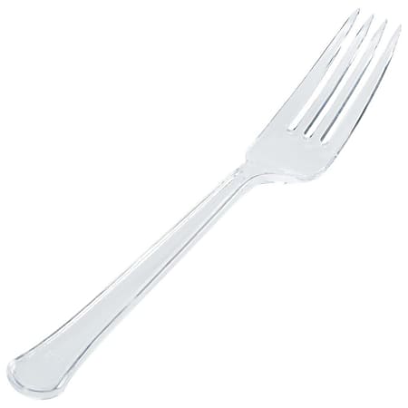 JAM PAPER Premium Utensils Party Pack Plastic Forks Clear 20 Disposable ...