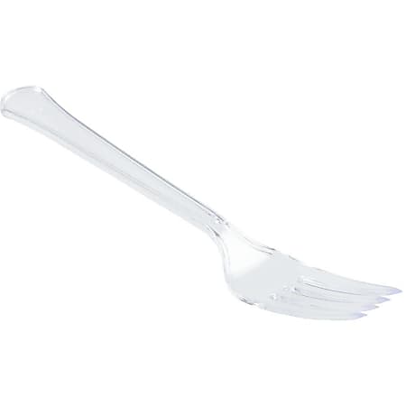 JAM PAPER Premium Utensils Party Pack Plastic Forks Clear 20 Disposable ...