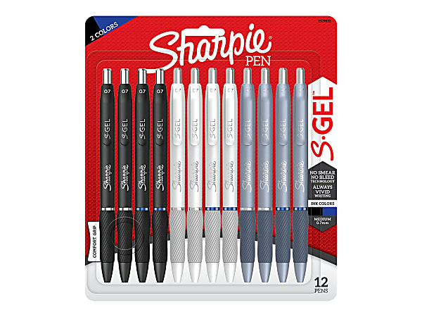 Sharpie S Gel Fashion Barrel Gel Pens Medium Point 0.7 mm Assorted ...