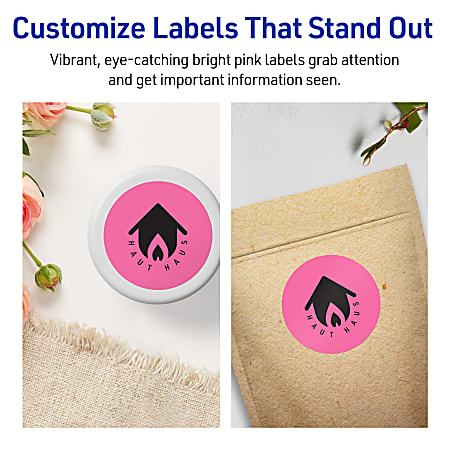 Avery Print To The Edge Labels With Sure Feed Technology And Easy Peel ...