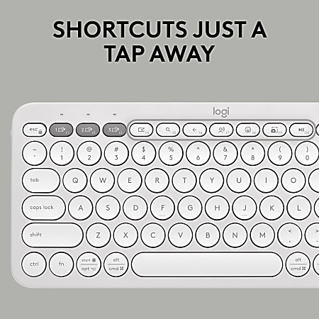 Logitech Pebble 2 Combo Wireless Keyboard And Mouse Tonal White ...