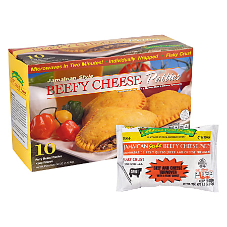 Caribbean Food Delights Jamaican Style Beefy Cheese Patties 5 Oz Case ...