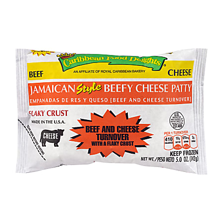 Caribbean Food Delights Jamaican Style Beefy Cheese Patties 5 Oz Case ...