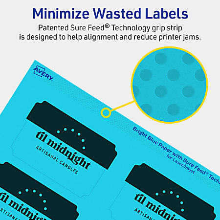 Avery Print To The Edge Labels With Sure Feed Technology 94267 BBP20 ...