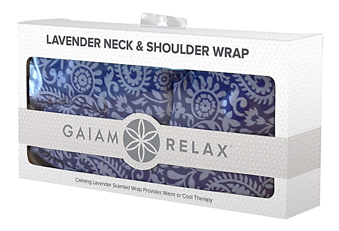 Gaiam Relax Neck And Shoulder Wrap 10 34 H x 5 34 W x 2 D Purple ...