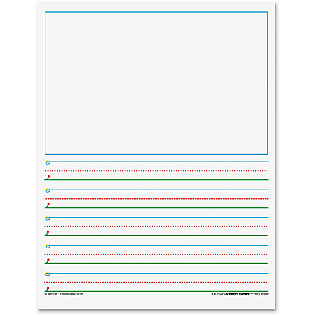Teacher Created Resources 58 Spacing Writing Paper Letter Paper Size ...
