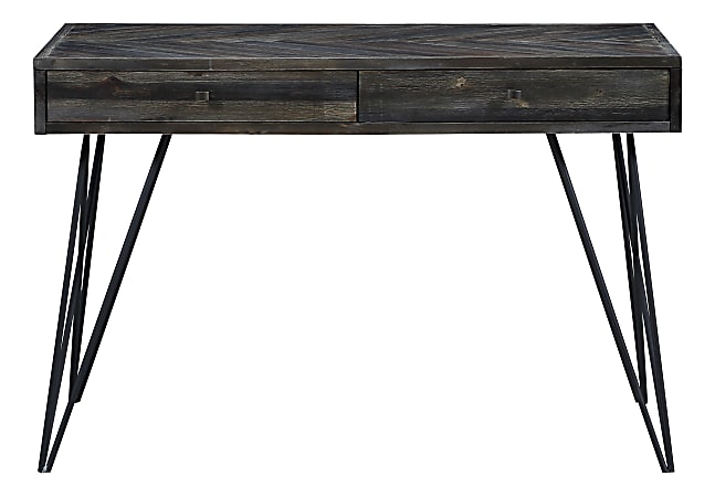 Coast to Coast 47 W Writing Desk Aspen Court Herringbone - Office Depot