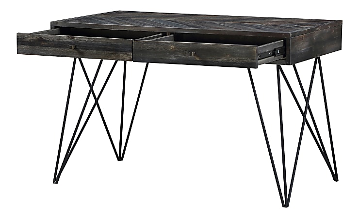 Coast to Coast 47 W Writing Desk Aspen Court Herringbone - Office Depot