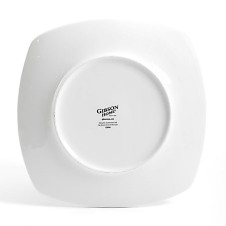 Gibson Home Rosetta Floral 16 Piece Fine Ceramic Dinnerware Set White ...