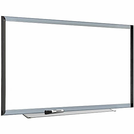 Lorell Magnetic Unframed Dry Erase Whiteboard With Grid Lines 48 x 36 ...