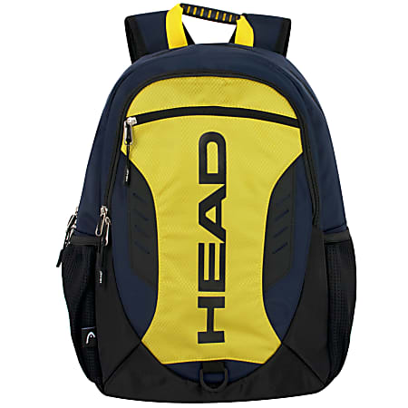 HEAD Athletic Backpack With 17 Laptop Pocket BlueBlackYellow - Office Depot