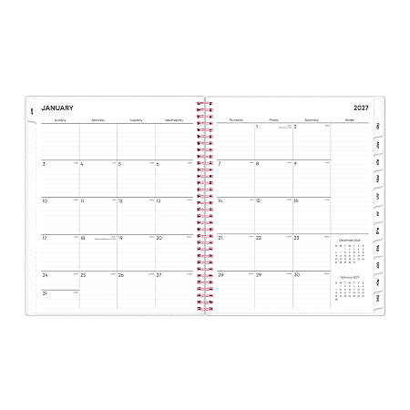 2027 Blue Sky Joselyn WeeklyMonthly Planning Calendar 8.5x11 0percent ...
