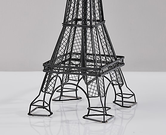Adesso Simplee Eiffel Tower Table Lamp 26 12 H Light Blue ShadeBlack ...