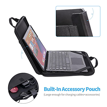 Techprotectus Work In 15 ChromebookNotebook Laptop Case Black TP BK ...
