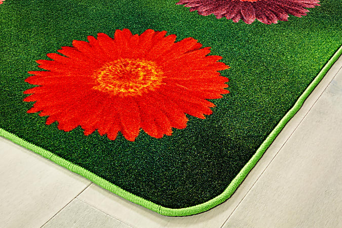 Carpets for Kids Pixel Perfect Collection Flower Power Seating Rug 8 x ...