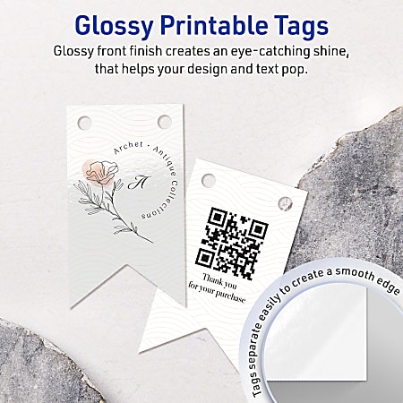 Avery Print To The Edge Flag Tags With Sure Feed Technology 2 x3 12 ...