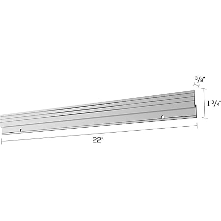 Deflecto Mounting Bar for Storage Box Organizer Canister Aluminum 40 lb ...