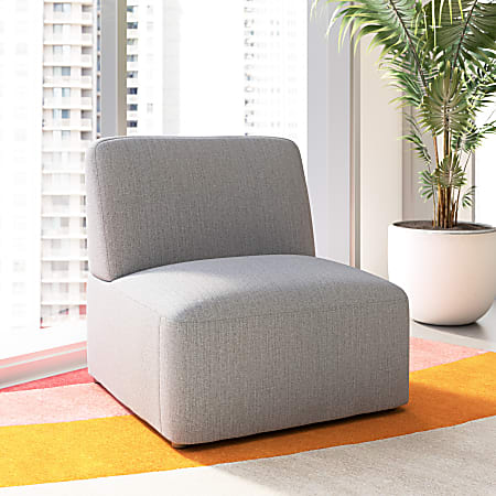 Bush Business Furniture Assemble Modular Armless Lounge Chair Fog ...