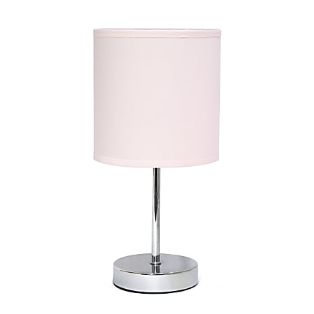 Simple Designs Mini Basic Table Lamp with Fabric