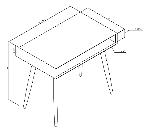 Realspace Lanzi 35 W Student Computer Desk White - Office Depot