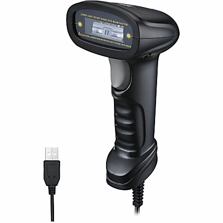 Adesso NuScan 1600U 1D Handheld CCD Barcode Scanner USB Cable ...