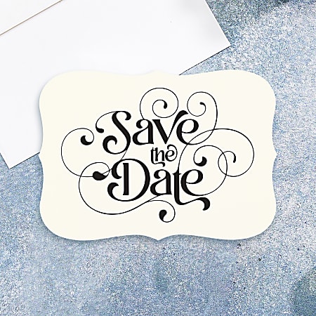 Avery Printable Invitation Cards 5 x 7 Rectangle Flourished Edge Matte ...