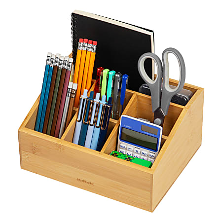 Mind Reader 7 Compartment Desktop Organizer 4 12 H x 7 14 W x 9 14 D ...