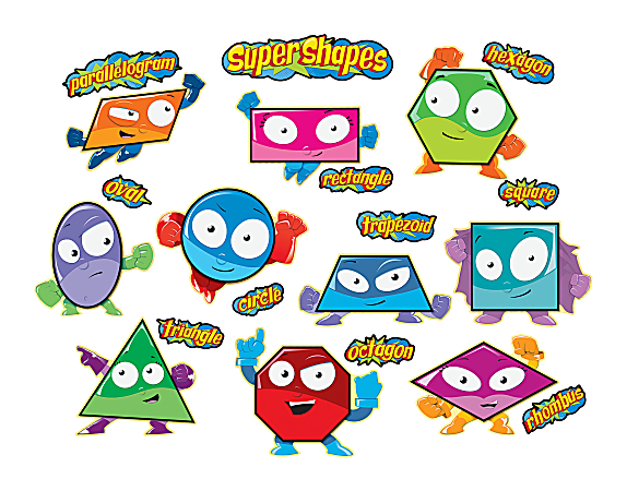 Carson Dellosa Bulletin Board Set Super Shapes Grades PK 2 - Office Depot