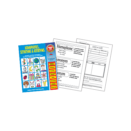 Barker Creek Grammar Activity Book Homophones Synonyms And Antonyms ...